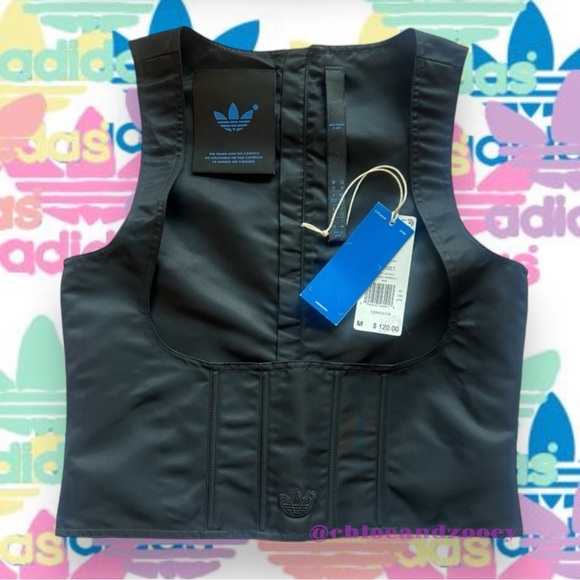 adidas | Tops | Nwt Adidas Originals Blue Version Corset Athleisure ...